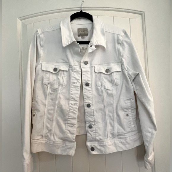 Liverpool | Jackets & Coats | Liverpool White Jean Jacket | Poshmark
